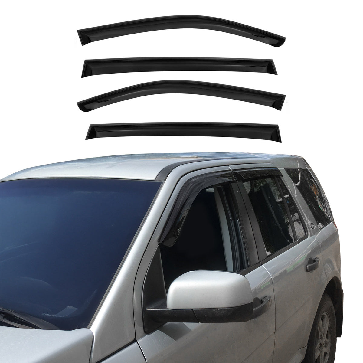 2013-2020 Nissan Pathfinder Window Visor Vent Rain Deflector 4Pcs Smok ...