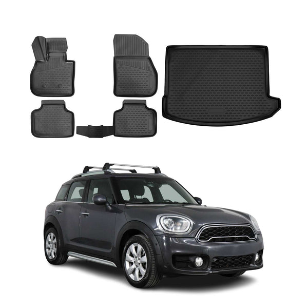 2017-2019 Mini Cooper Countryman F60 Floor Mats & Cargo Liner Full Set ...