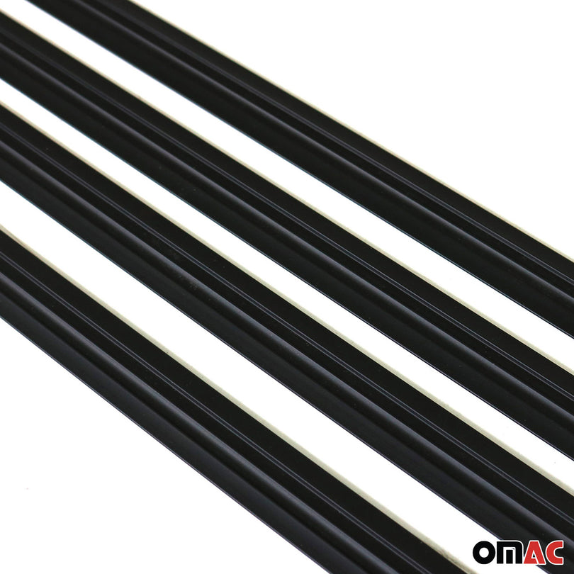 Car Side Door Streamer Guard Trim Black Aluminum Accessories 4 Pcs ...