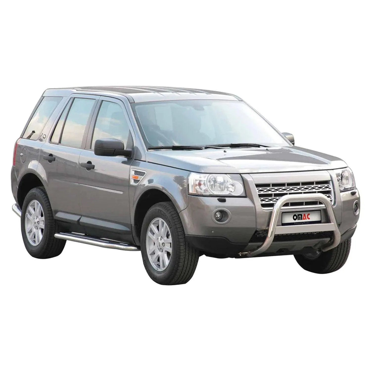 2008-2015 Land Rover LR2 Bull Bar Push Front Bumper Grille Stainless S ...