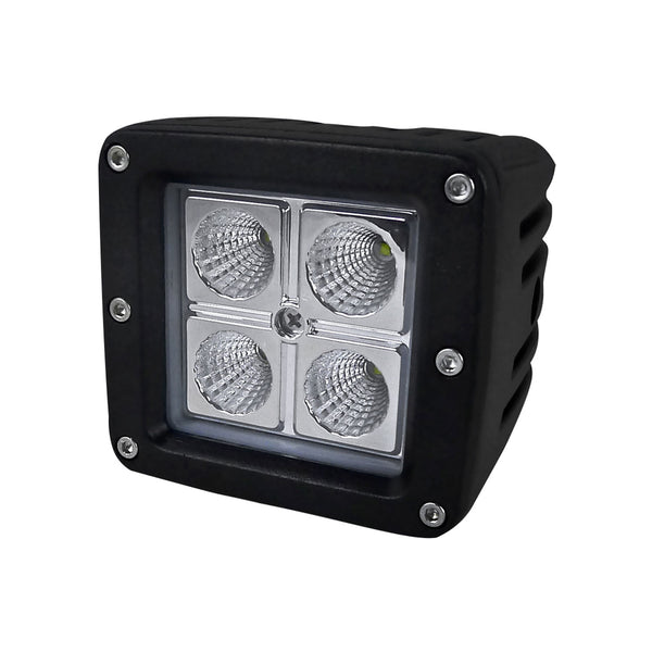 Universal Off Road 6000k Flood Beam 16W 4-LED Cube Fog Light Mounting ...