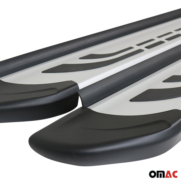 2005-2012 Nissan Pathfinder Running Boards Side Steps Silver – OMAC USA