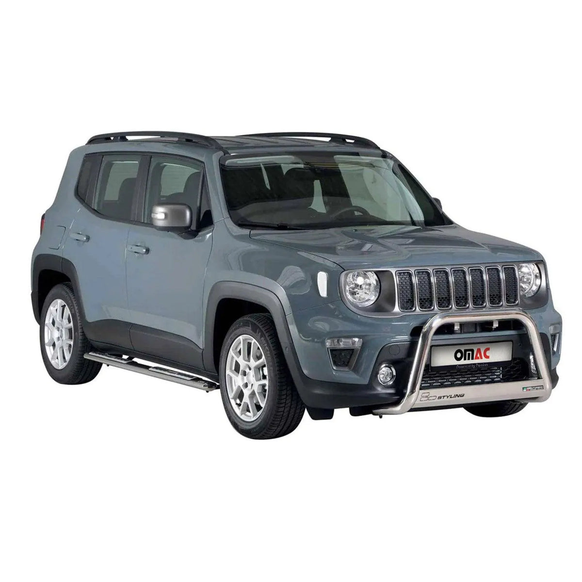 2019-2024 Jeep Renegade Bull Bar Push Front Bumper Grille Silver 1 Pc ...