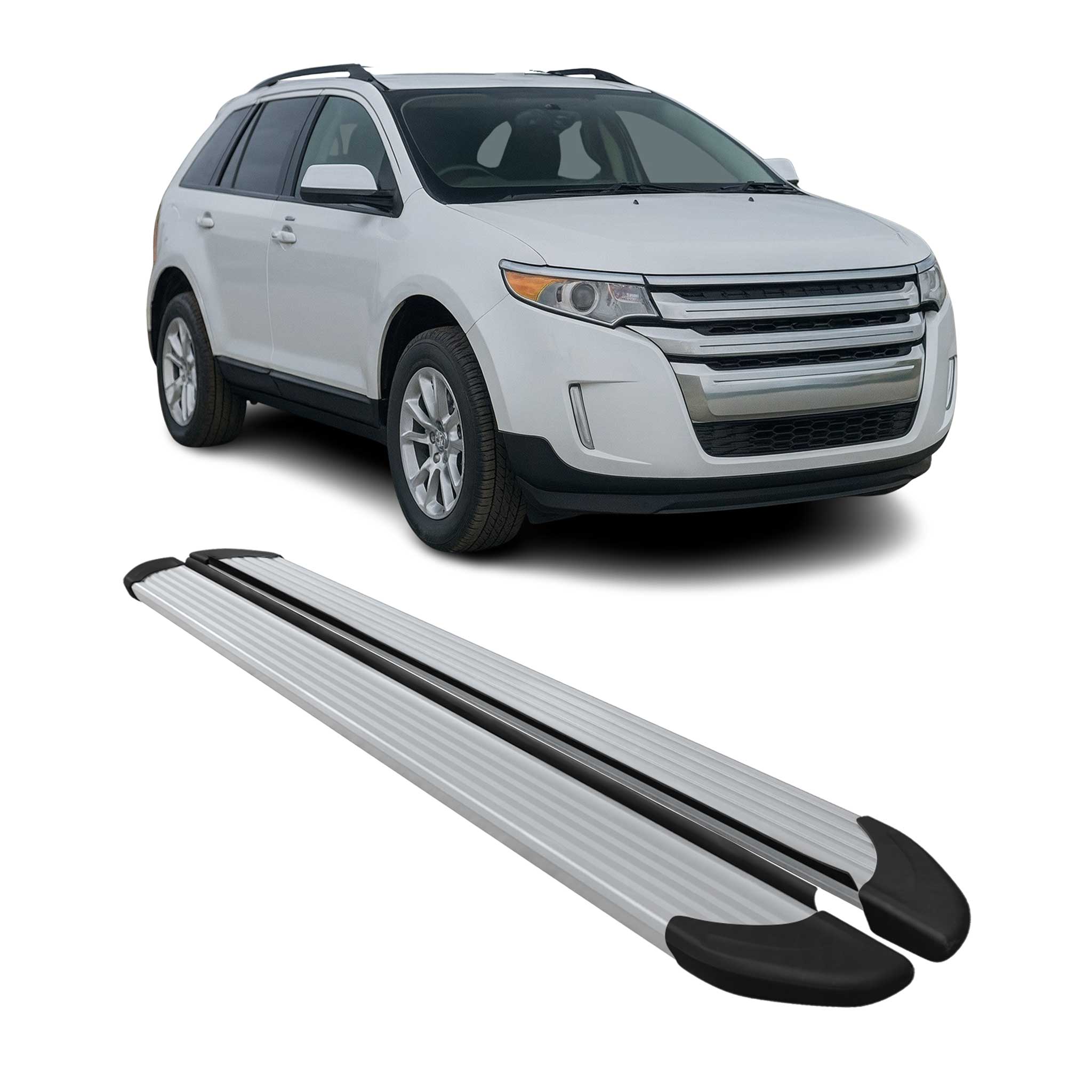 2007-2014 Ford Edge Nerf Bar Side Step Running Boards Alu 2x – OMAC USA