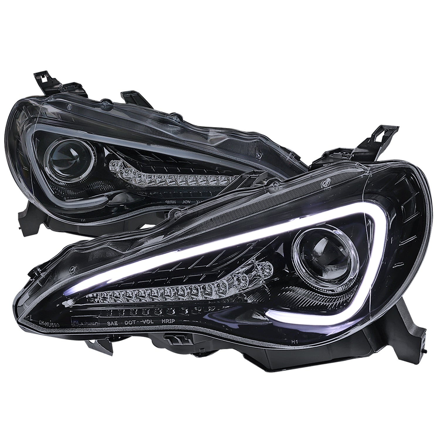 2012-2017 Toyota 86/ Scion FRS LED Bar Headlights LED Signal Lights Bl ...