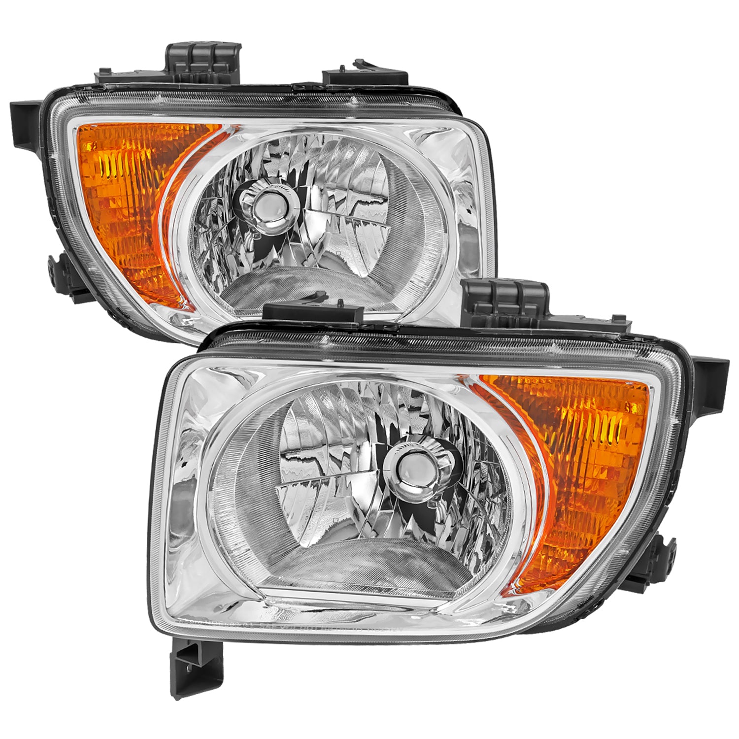 2003-2008 Honda Element Factory Style Headlights Chrome Housing/Clear ...