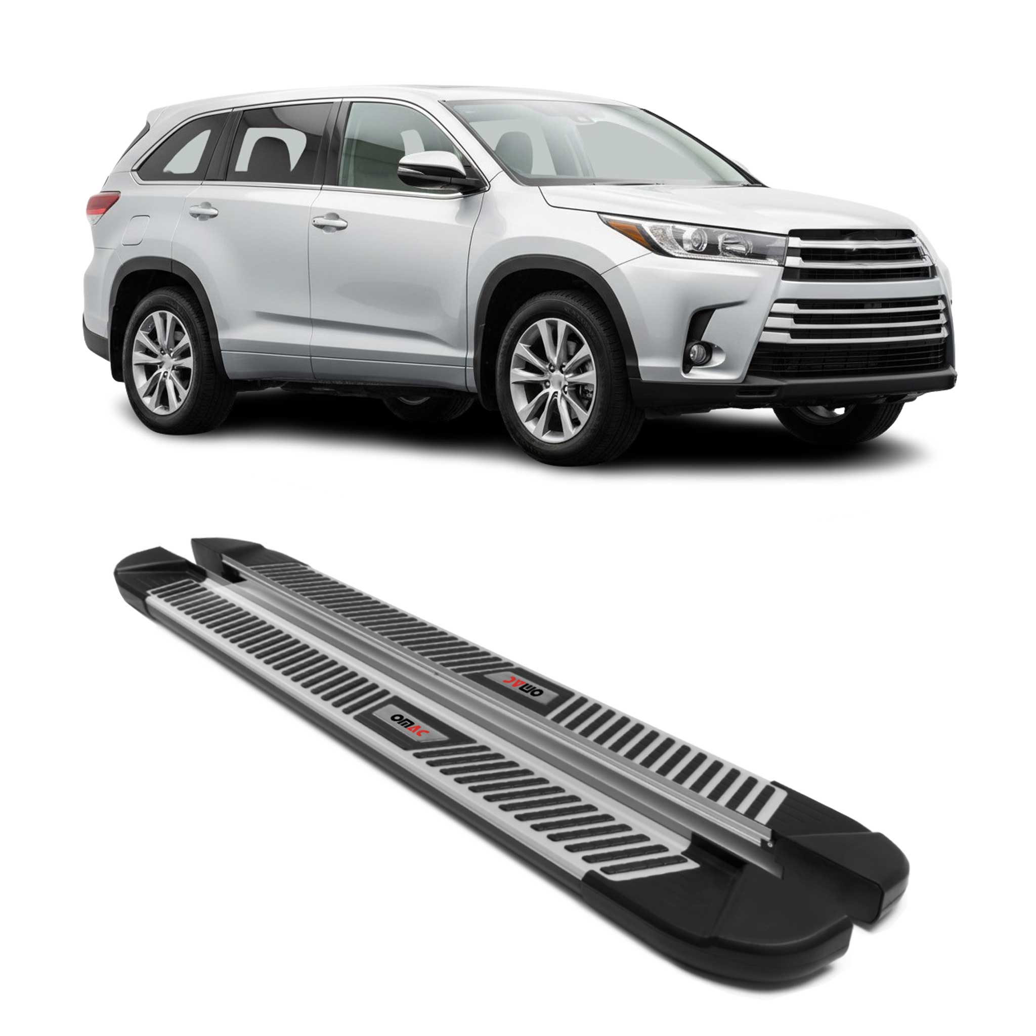 2014-2019 Toyota Highlander Nerf Bar Side Step Running Boards Alu 2x ...