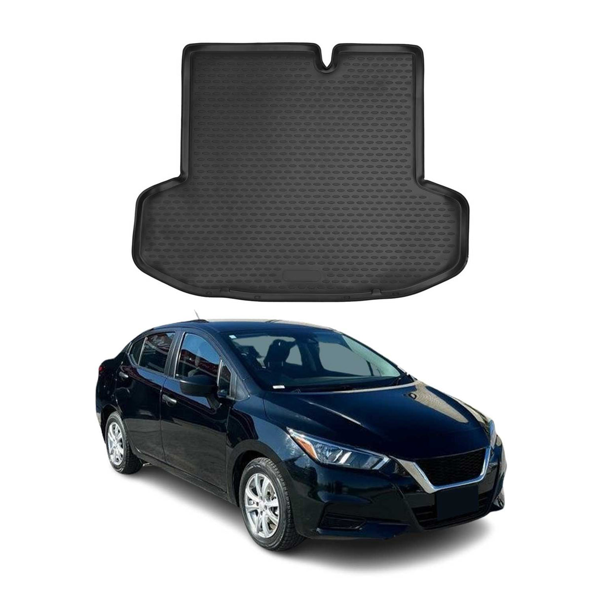2020-2024 Nissan Versa Cargo Liner Trunk Mat All Weather Black — OMAC USA