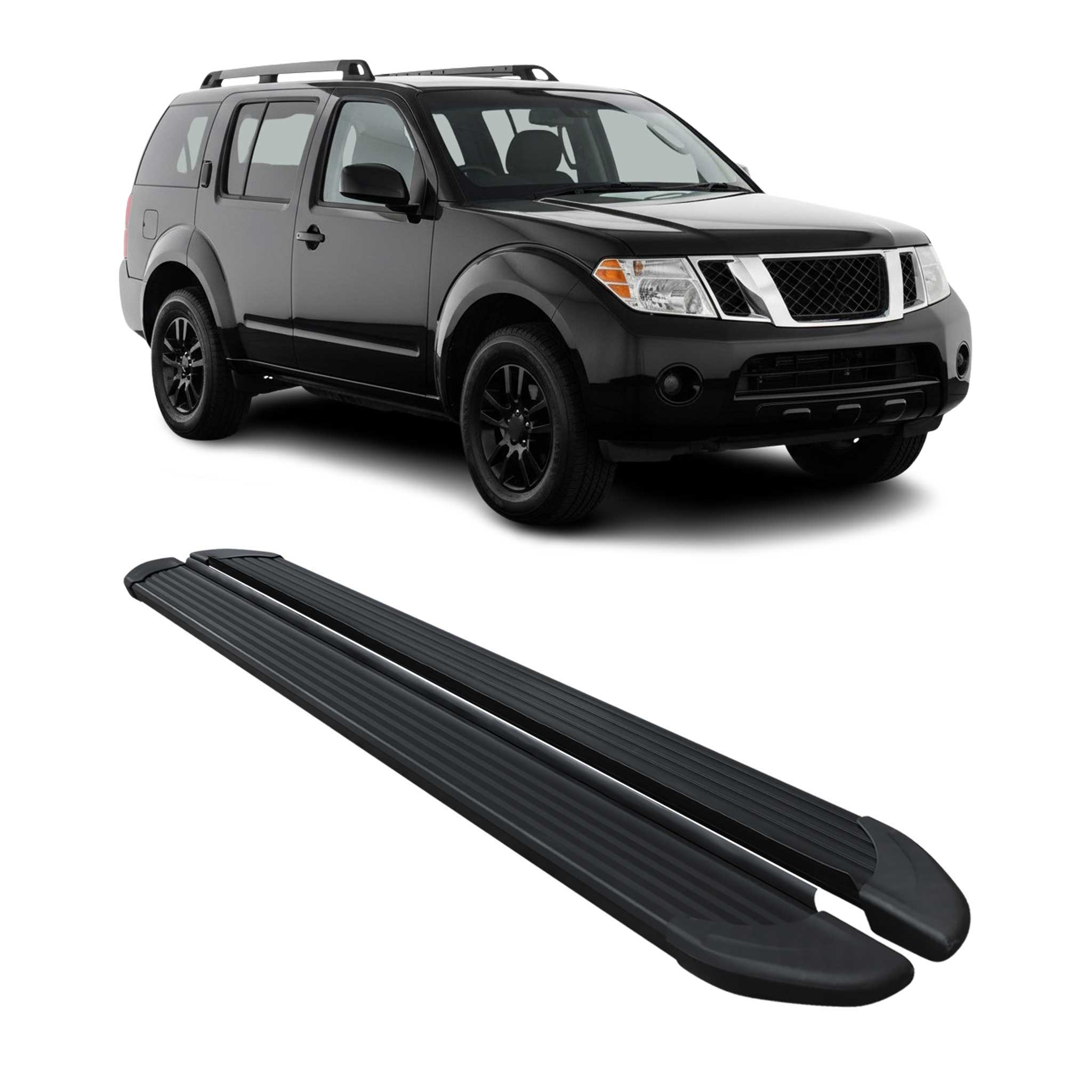 2005-2012 Nissan Pathfinder Running Boards Side Steps Black – OMAC USA
