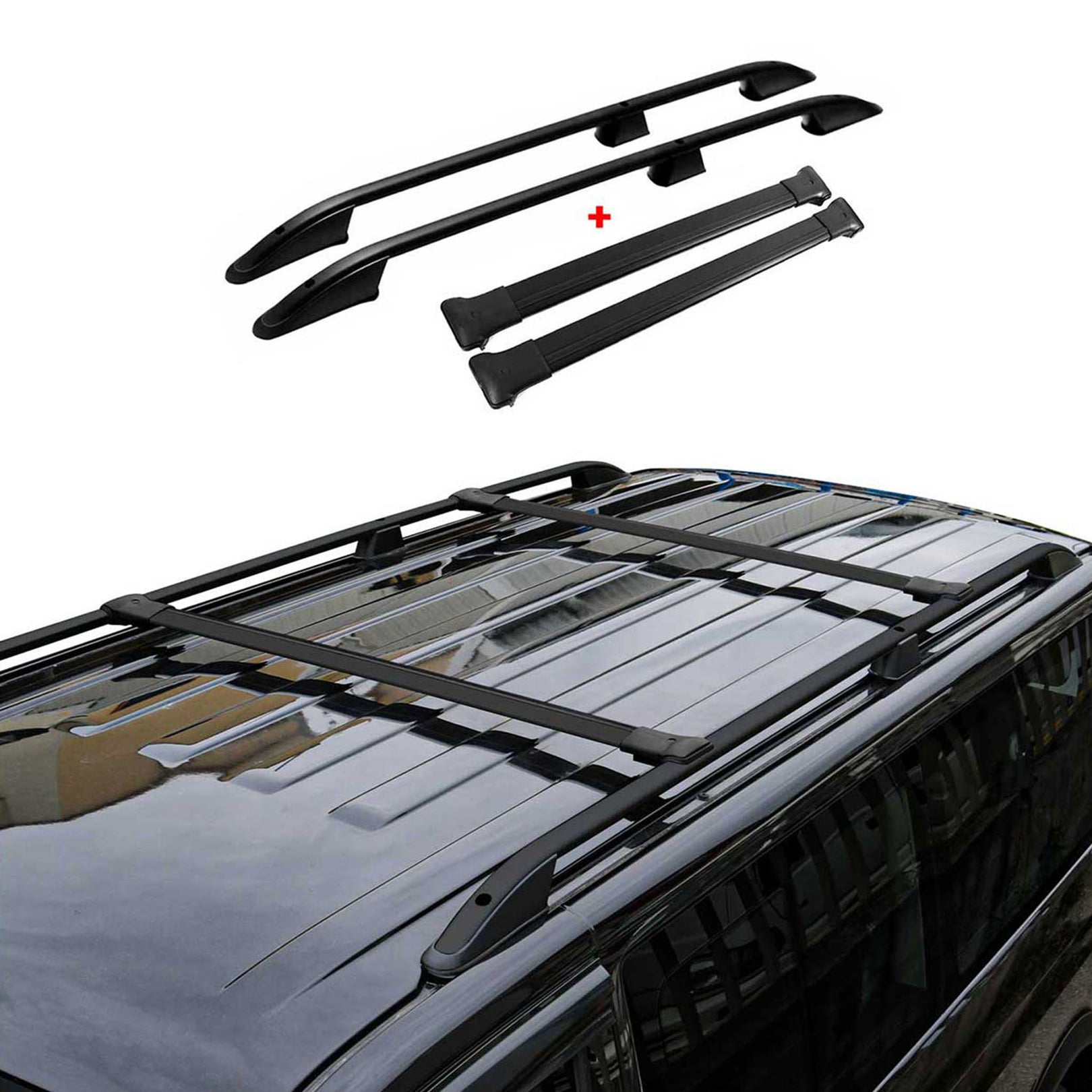 2011-2023 Mitsubishi Outlander Sport Roof Racks & Roof Rack Rails Blac ...
