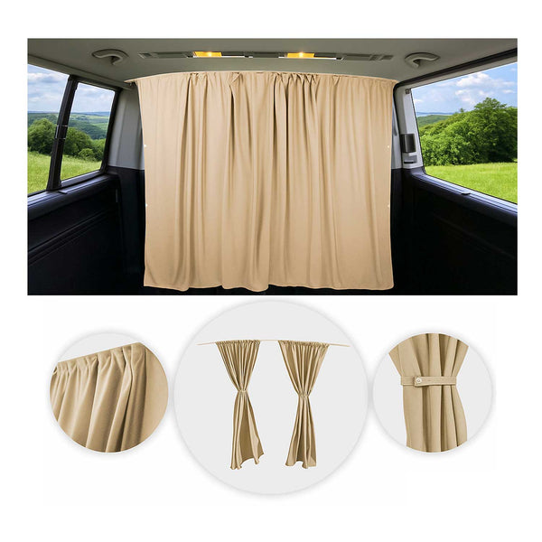 Mercedes Sprinter Cabin Divider Curtain Privacy Curtains Beige 2 Curta ...