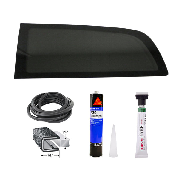 2016-2024 Mercedes Metris Window Glass Fit Kit Left Side Rear Black L3 ...