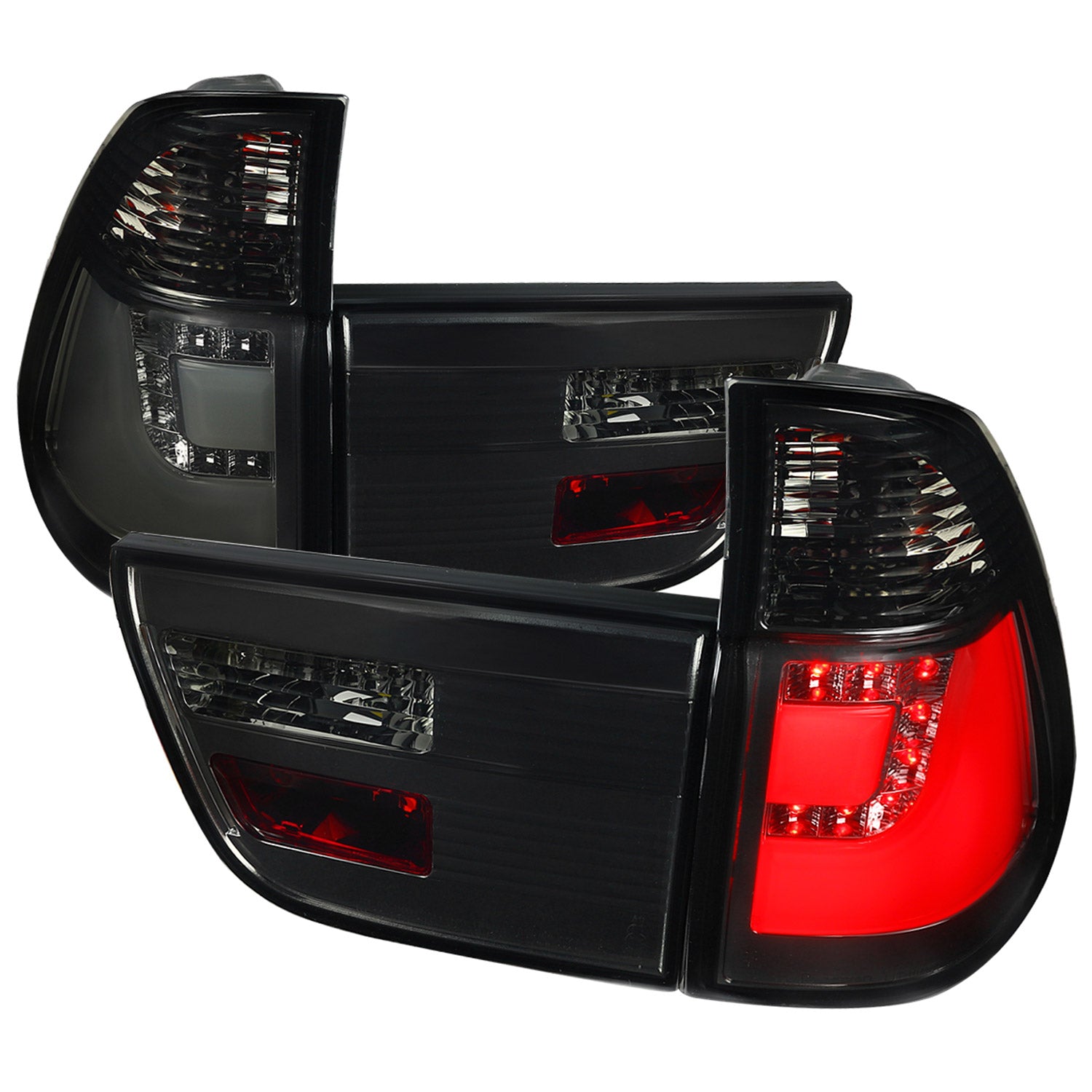2000-2006 BMW E53 X5 LED Tail Lights Chrome Housing/Smoke Lens – OMAC USA