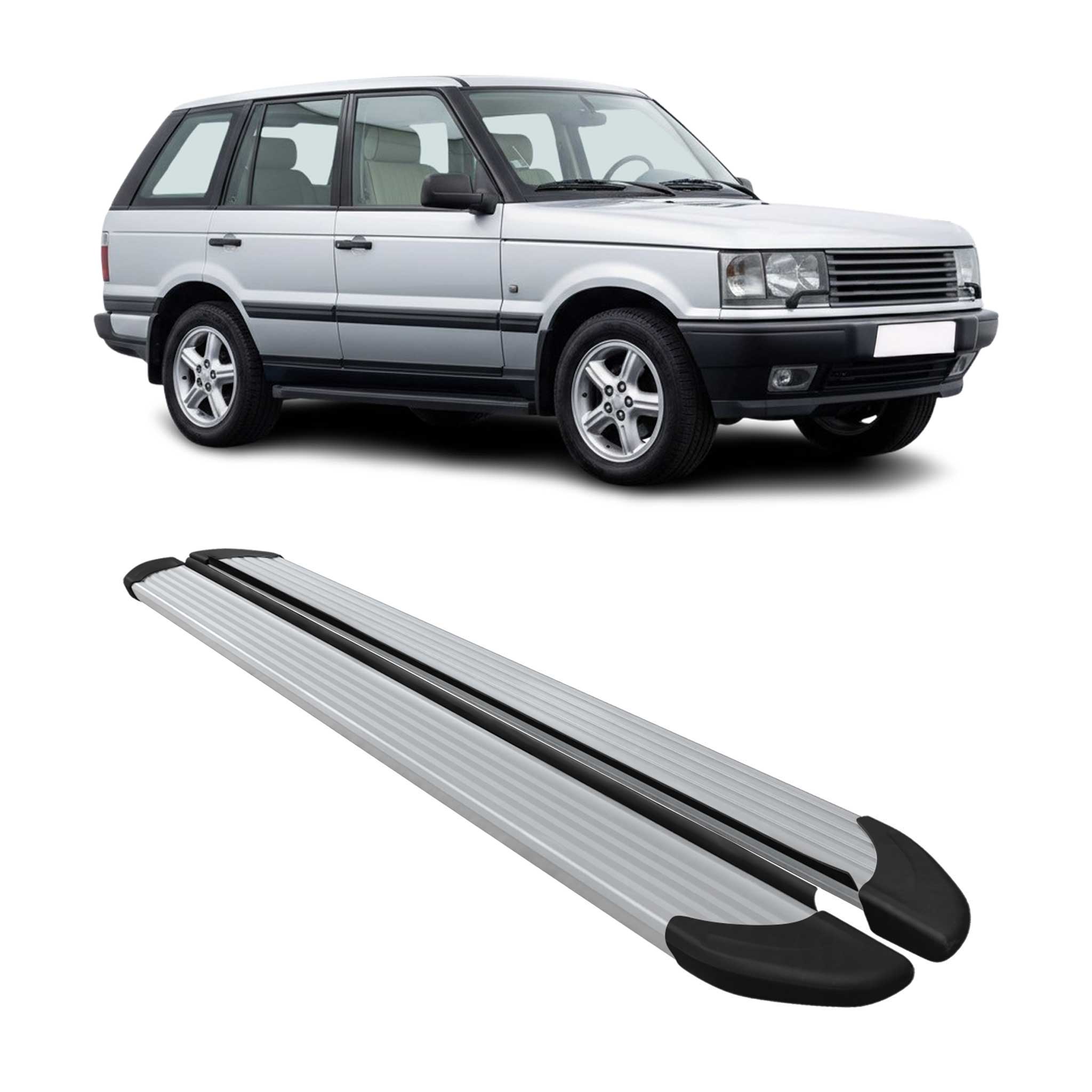 1994-2002 Land Rover Range Rover Running Boards Side Steps Silver ...