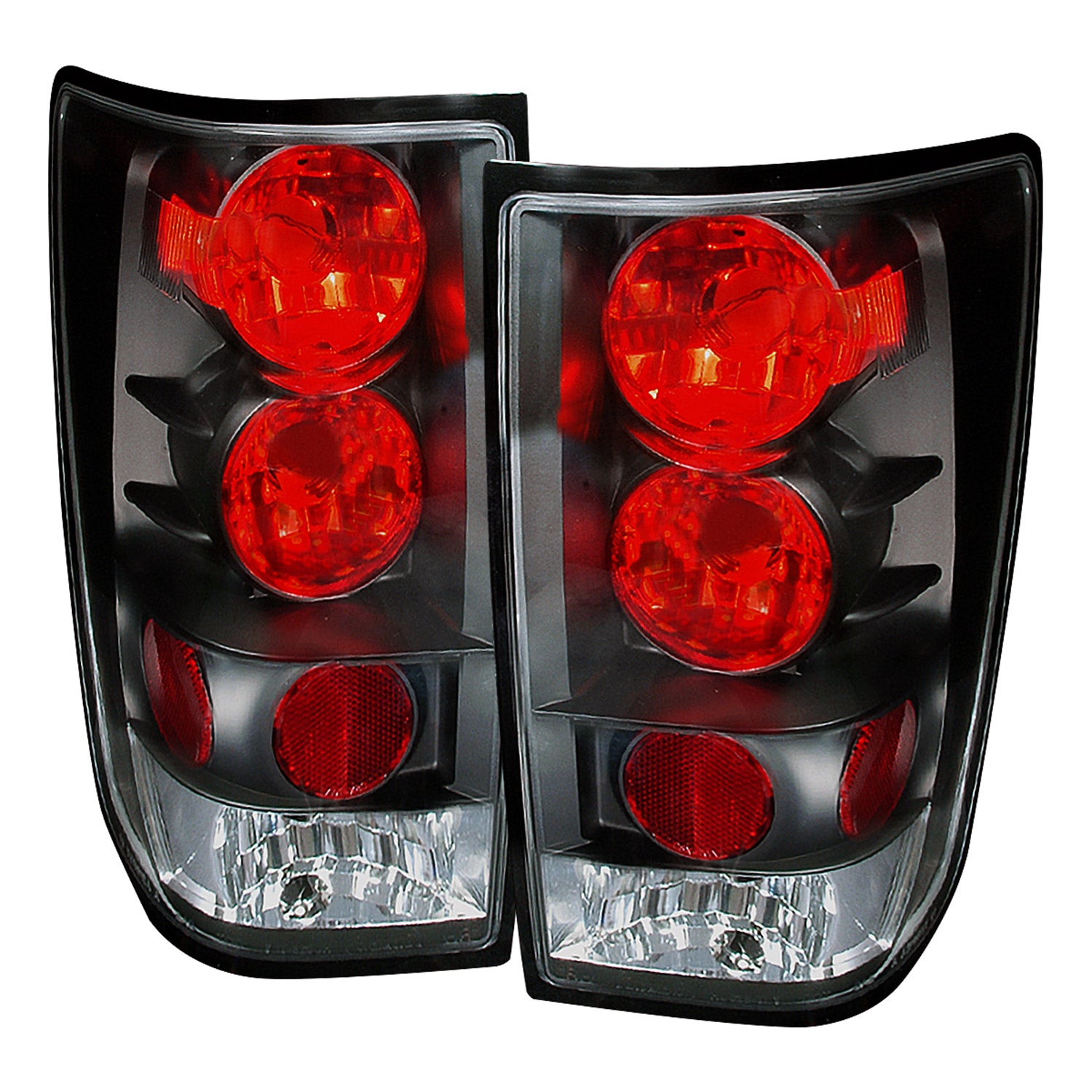 2004-2015 Nissan Titan Tail Lights Matte Black Housing/Clear Lens ...