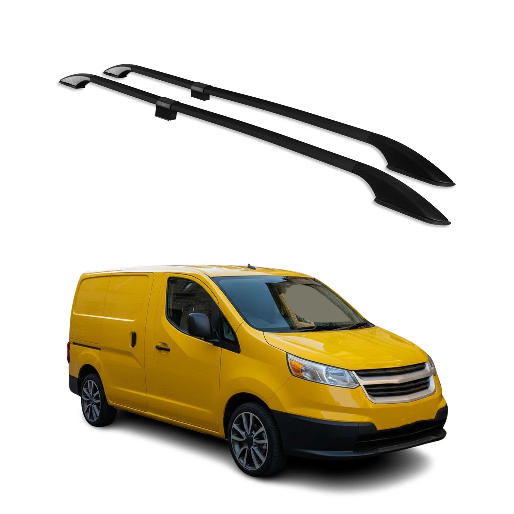 2015-2018 Chevrolet City Express Roof Rack Rails Side Rails Black ...