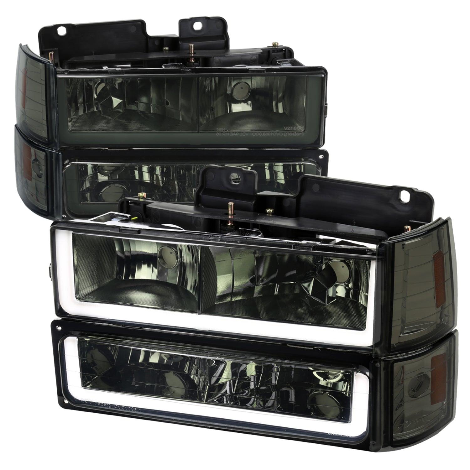 1994-1998 GMC C10/Sierra/Suburban/Yukon Factory Headlights LED Chrome ...