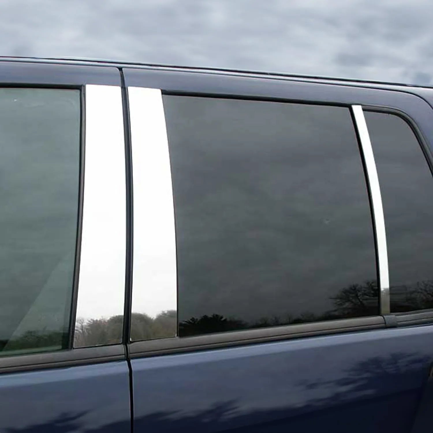2002-2010 Ford Explorer Stainless Steel Pillar Trim 6 Pcs – OMAC USA