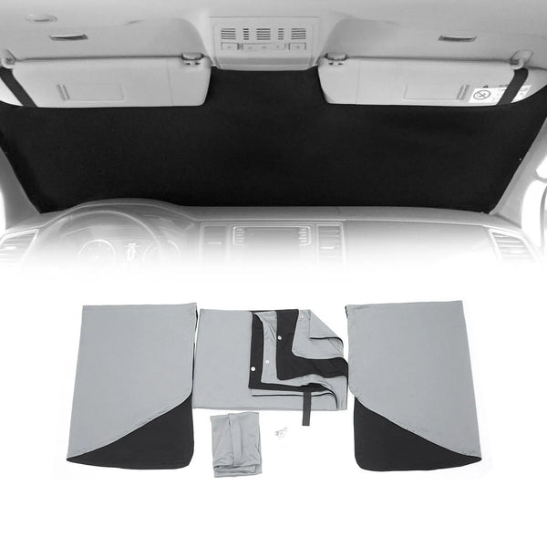2014-2019 Ford Transit Connect Magnetic Curtains UV Protection Grey Bl ...