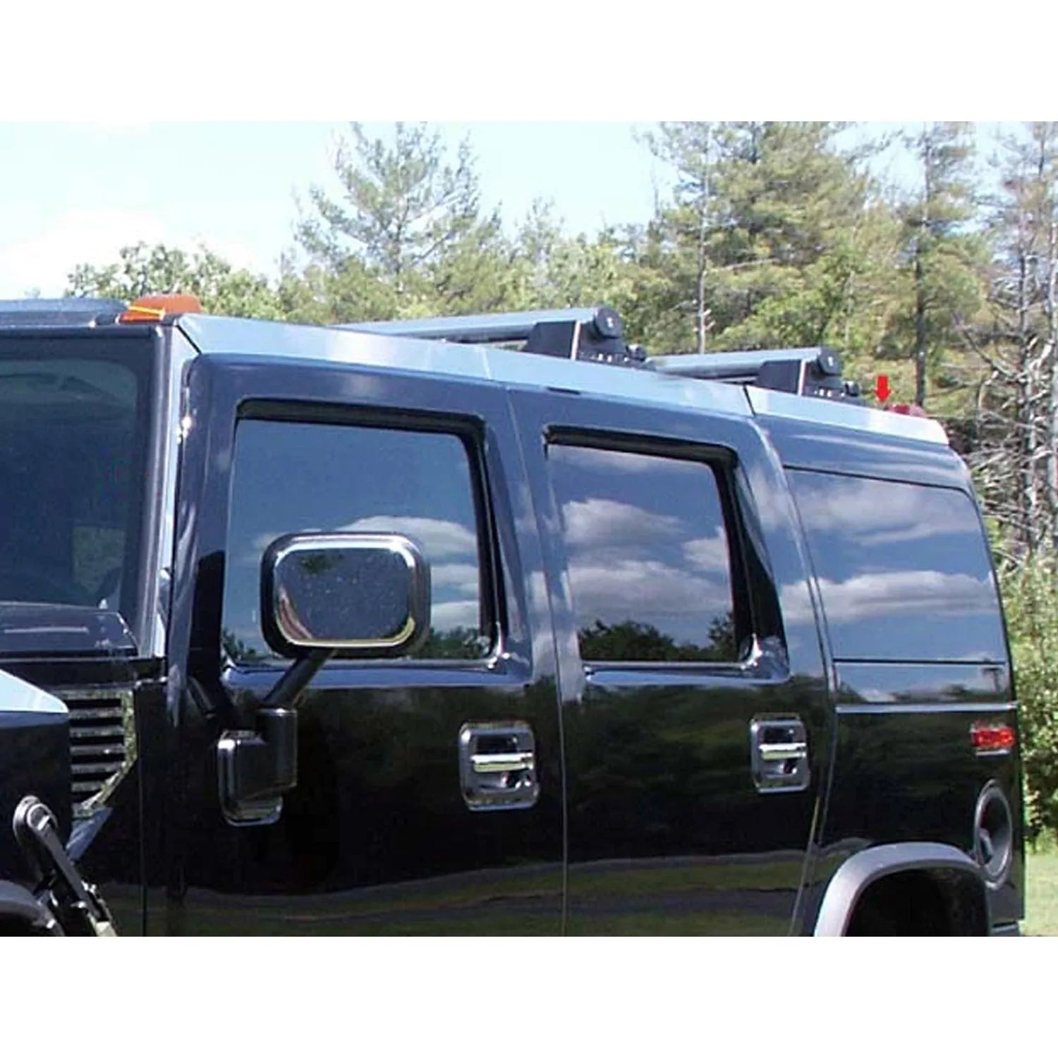 2003-2009 Hummer H2 Stainless Steel Top Rail Accent 8 Pcs – OMAC USA
